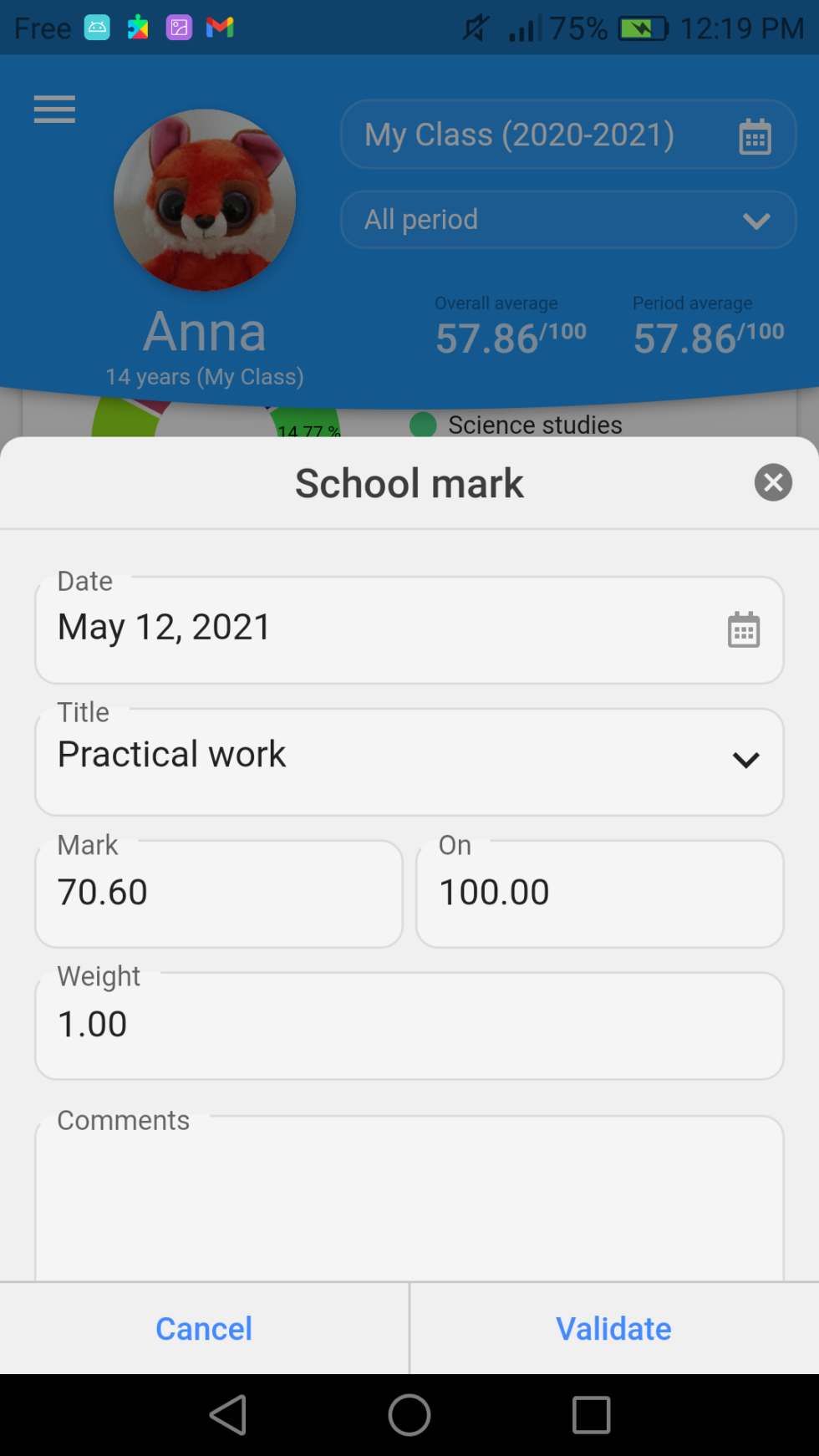 School Marks | Persoapps: Free mobile applications